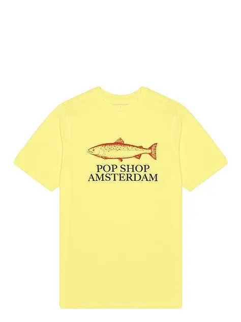POP TRADING COMPANY Amsterdam Shop T-shirt In Yellow - Minion Yellow