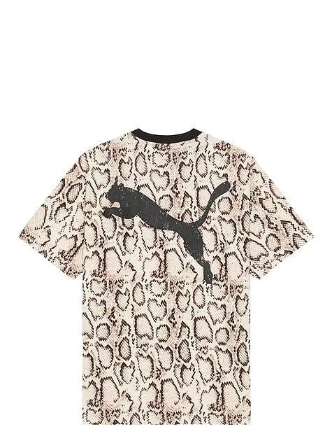 PUMA X A$ap Rocky Snakeskin Tee In Brown - Frosted Ivory