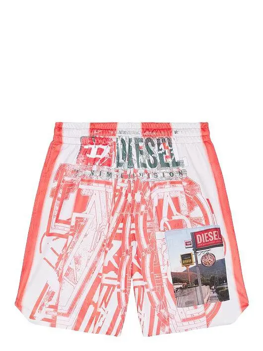 Diesel P-kurt Short - Formula Red