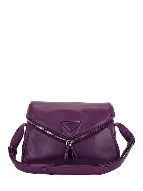FWRD RENEW Padded Nappa Signaux Shoulder Bag - Purple