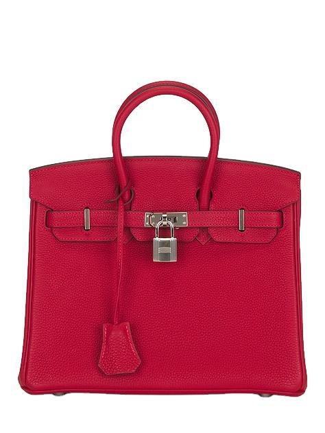 Null Hermes Togo Birkin 25 Handbag - Rouge