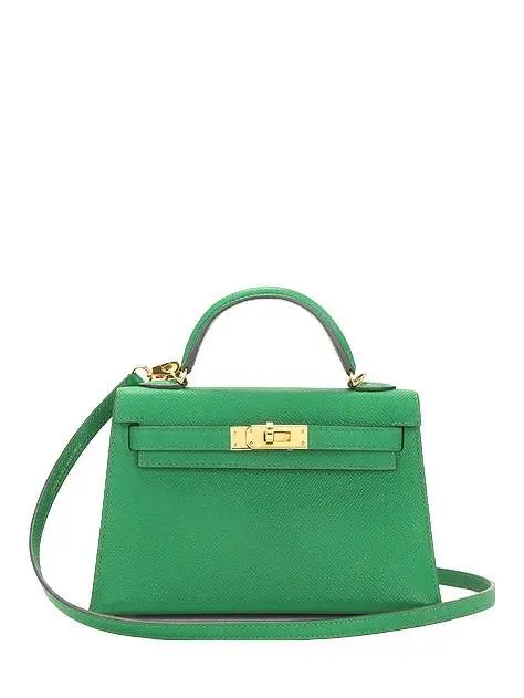 FWRD RENEW Hermes Epsom Kelly 20 Handbag - Vert Criquet