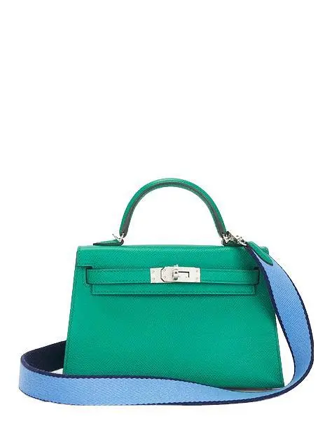 FWRD RENEW Hermes Epsom Kelly 20 Handbag - Vert Vertigo