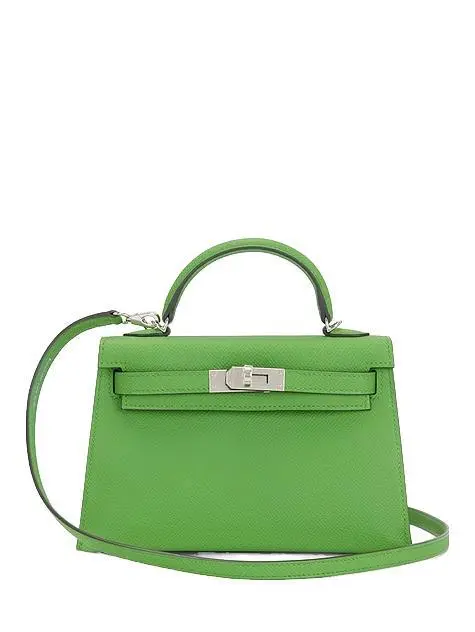 FWRD RENEW Hermes Epsom Kelly 20 Handbag - Vert Yucca