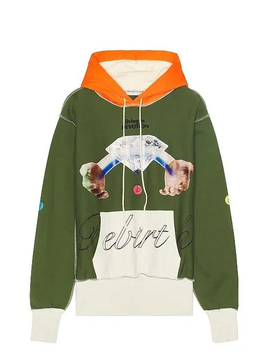 ADVISORY BOARD CRYSTALS Birthstone Hooded Sweatshirt - Green