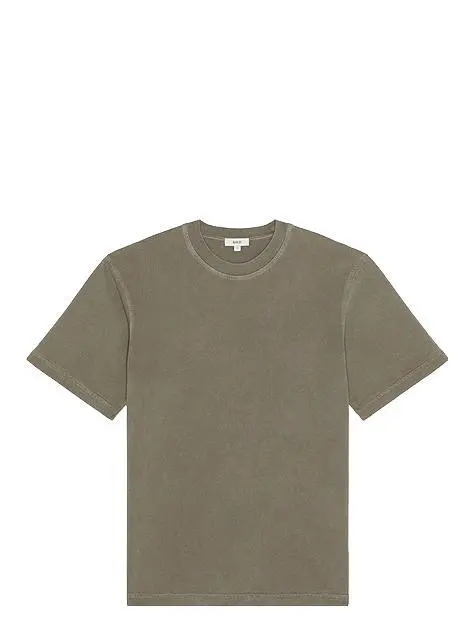 AGOLDE Asha Mock Neck Tee In Grey - Flint