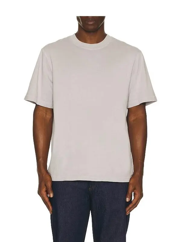 AGOLDE Asha Mock Neck Tee In Grey - Primer