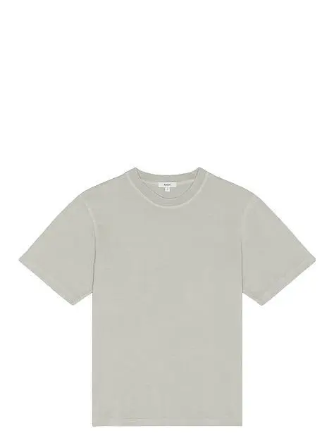 AGOLDE Asha Mock Neck Tee In Grey - Reflect