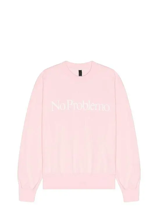 NO PROBLEMO Sweatshirt - Pale Pink