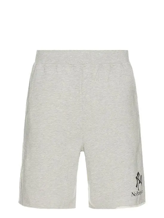 NO PROBLEMO Nyp Sweatshort - Grey Marl