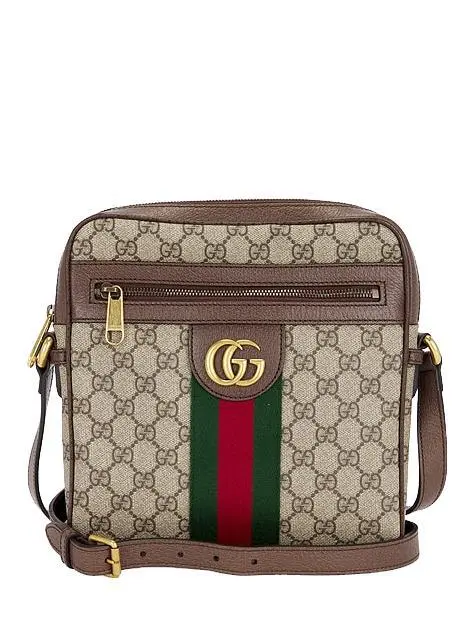 FWRD RENEW Gucci Ophidia Messenger Bag - Beige