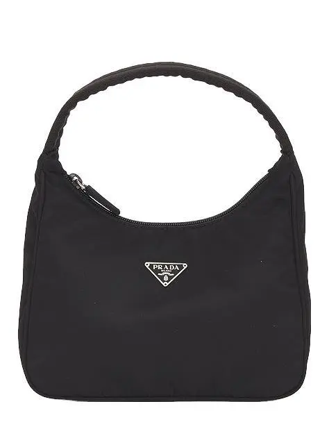 FWRD RENEW Prada Tessuto Sport Hobo Bag - Black
