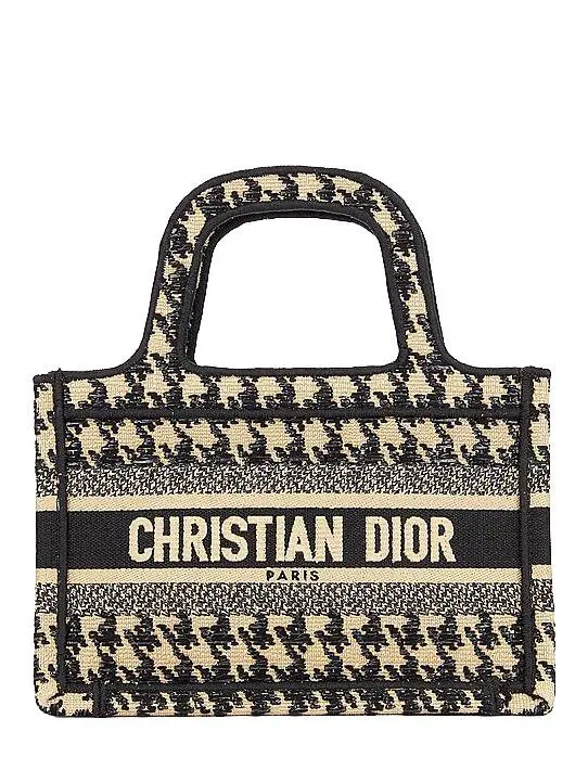 FWRD RENEW Dior Mini Book Tote Bag - Black