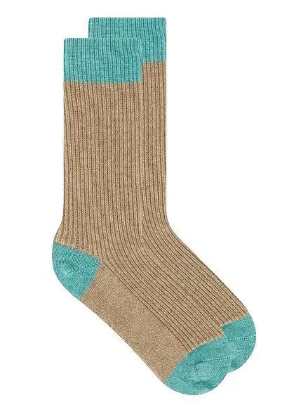 Guest In Residence The Soft Socks - Taupe & Glacier