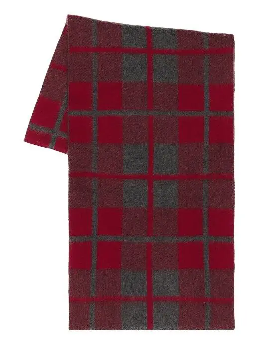 Guest In Residence The Plaid Big Scarf - Charcoal & Ruby