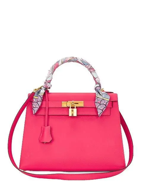 FWRD RENEW Hermes Epsom Kelly 28 Handbag - Rose Extreme