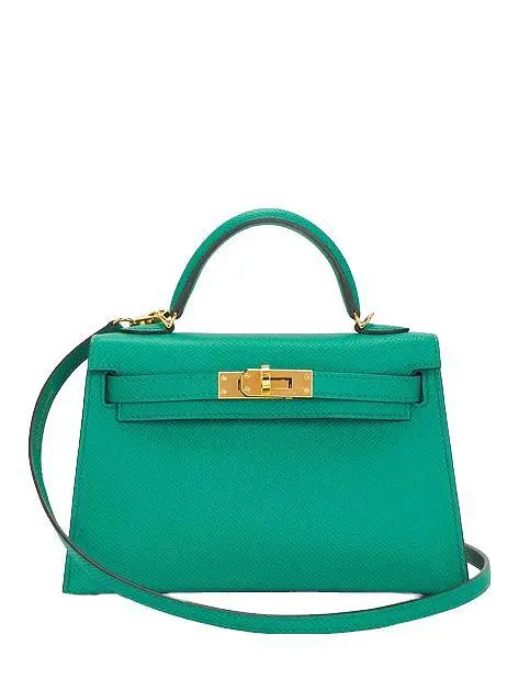 FWRD RENEW Hermes Veau Epsom Kelly 20 Handbag - Vert Verone