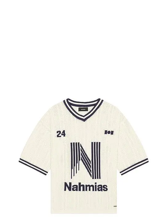 NAHMIAS Knit Tech N Football Shirt - Ivory