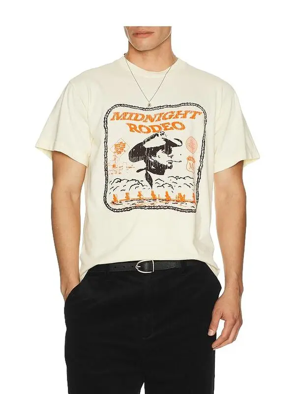MIDNIGHT RODEO Western Tee - Cream