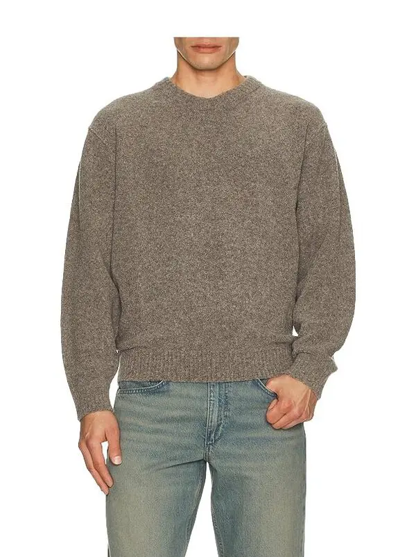 LE17SEPTEMBRE Boucle Reverse Seam Pullover - Gray