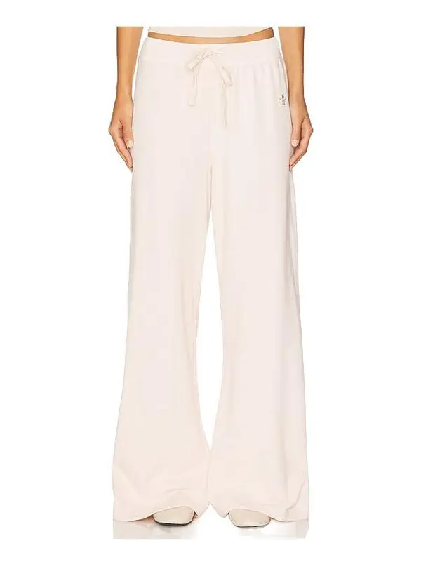 Eterne Drawstring Wide Leg Sweatpants - Dusty Pink