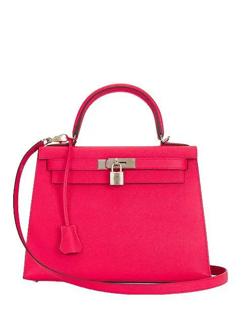 FWRD RENEW Hermes Epsom Kelly 25 Handbag - Pink