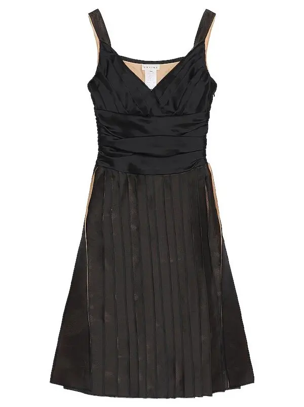 FWRD RENEW Celine Silk Dress - Black