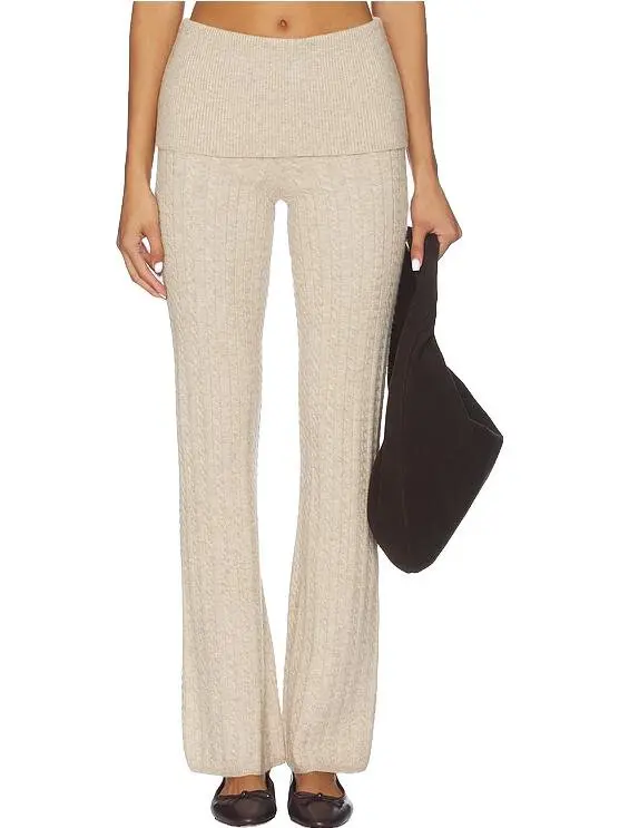 LOVERS AND FRIENDS Paulina Lounge Knit Pant - Oatmeal