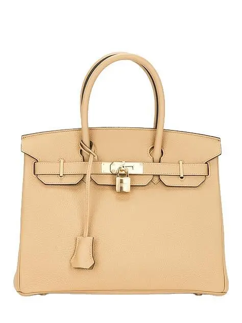 FWRD RENEW Hermes Togo Birkin 30 Handbag - Beige Marfa