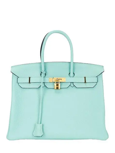 FWRD RENEW Hermes Togo Birkin 35 Handbag - Bleu Atoll