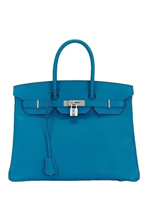 FWRD RENEW Hermes Epsom Birkin 35 Handbag - Bleu Izmir