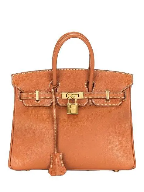 FWRD RENEW Hermes Vintage Birkin 25 Handbag - Gold