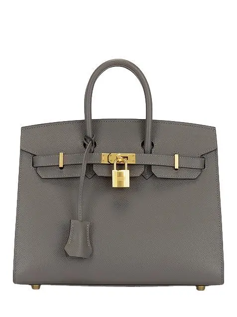 FWRD RENEW Hermes Epsom Birkin 25 Handbag - Gris Meyer