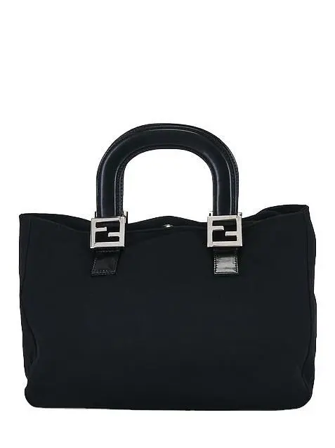 FWRD RENEW Fendi Neoprene Handbag - Black
