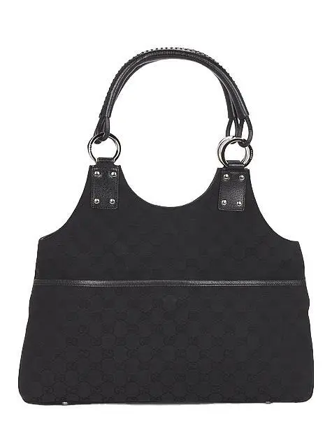 FWRD RENEW Gucci Gg Canvas Hobo Bag - Black