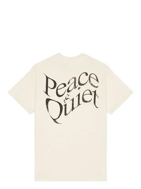 MUSEUM OF PEACE & QUIET Warped T-shirt In White - Bone