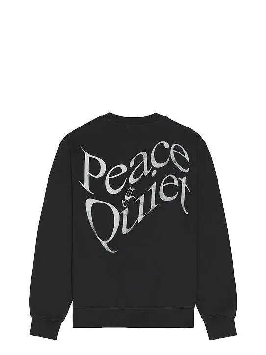 MUSEUM OF PEACE & QUIET Warped Crewneck - Black