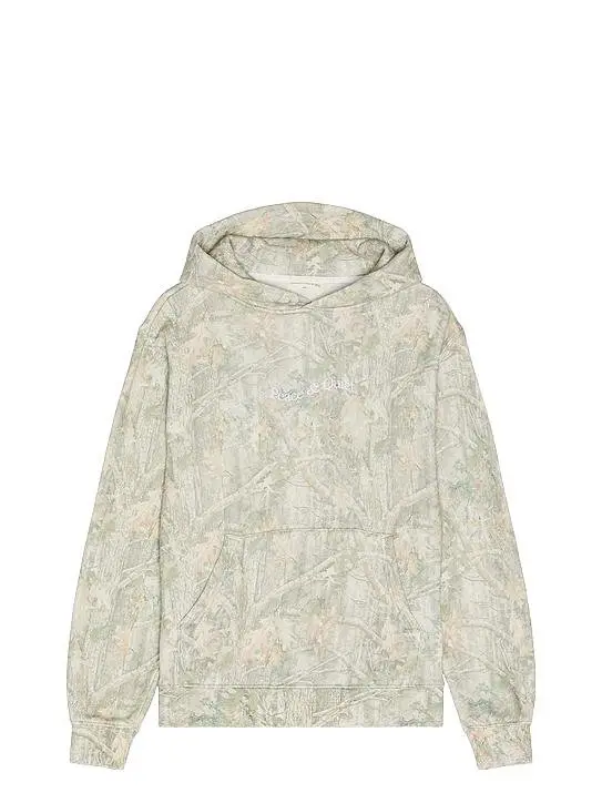 MUSEUM OF PEACE & QUIET Wordmark Camo Distressed Hoodie - Camouflage