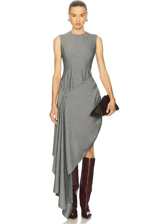Beaufille Sash Dress - Grey Melange