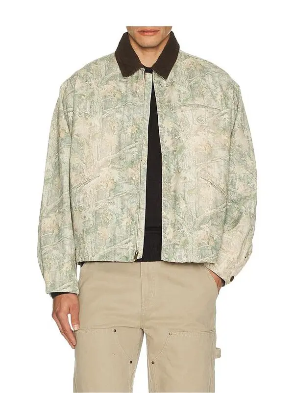 MUSEUM OF PEACE & QUIET Utility Canvas Work Jacket - Camouflage