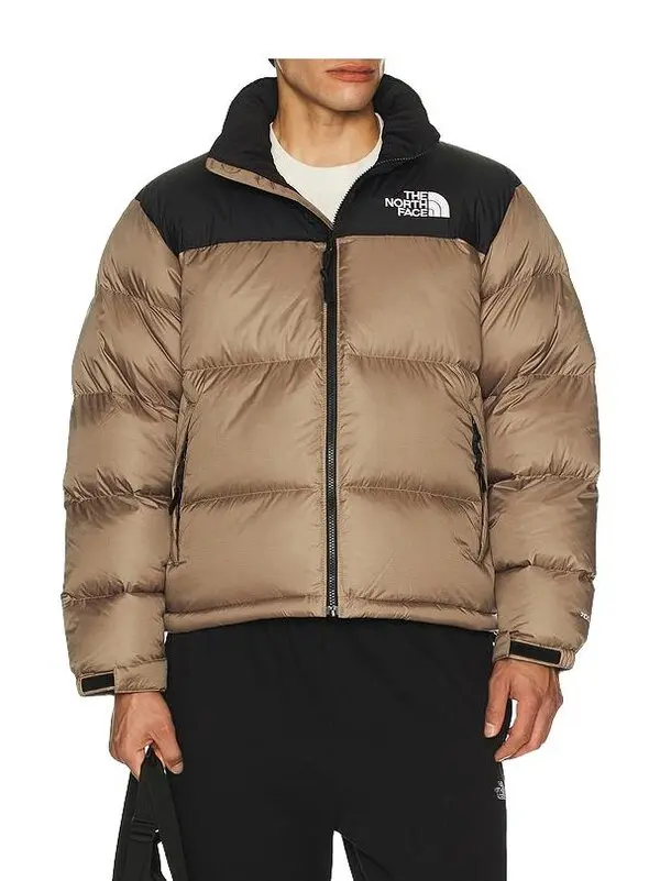 The North Face 1996 Retro Nuptse Jacket - Mocha Brown & Tnf Black