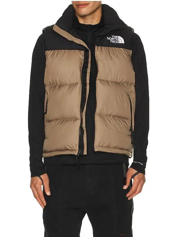 The North Face 1996 Retro Nuptse Vest - Mocha Brown & Tnf Black