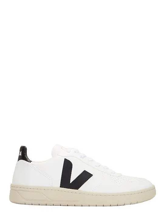 VEJA V-10 Sneakers - White & Black