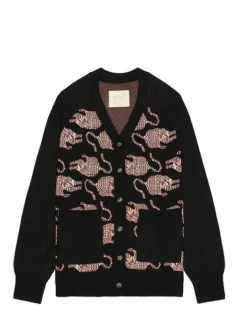 KARDO Agamay Knitted Cardigan - Black