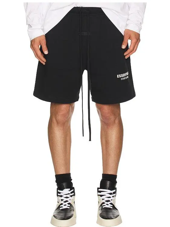 Fear Of God Soccer Fleece Shorts - Jet Black