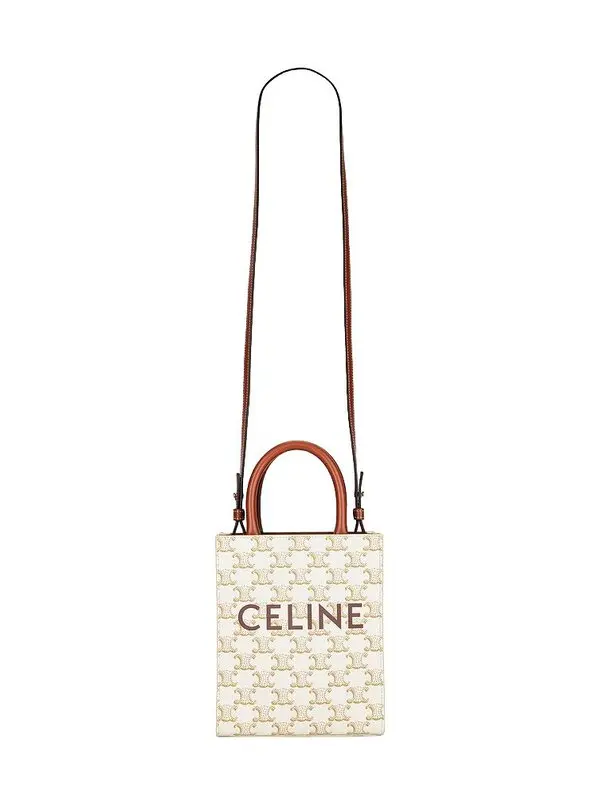 FWRD RENEW Celine Mini Vertical Cabas Tote Bag - Brown