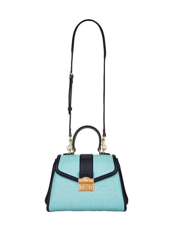 FWRD RENEW Gucci Padlock Handbag - Blue