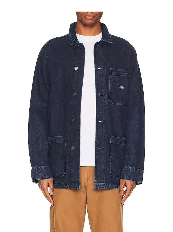Dickies Denim Chore Coat - Stonewashed Indigo