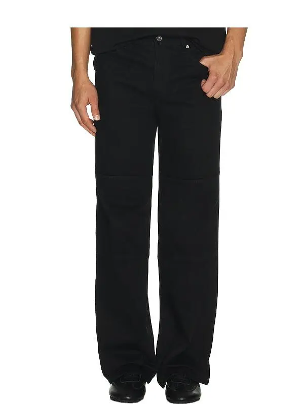 Helmut Lang Zip Carpenter Pant - Rinsed Black