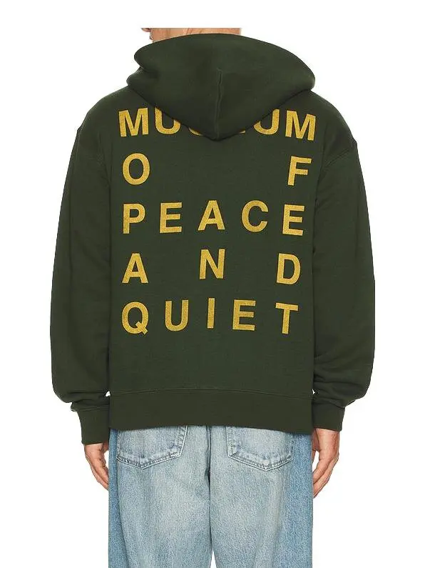 MUSEUM OF PEACE & QUIET Castelli Zip-up Hoodie - Forest
